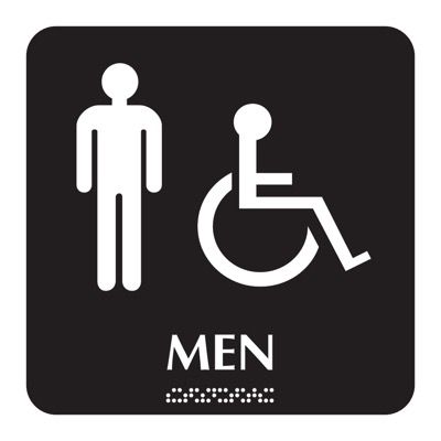 Men's Restroom Sign, Optima ADA Restroom Signs | Seton | Seton
