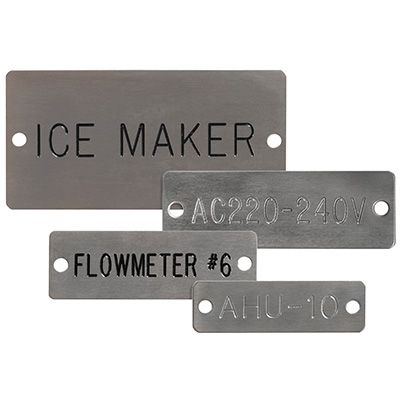 Seton Custom Engraved Stainless Steel Equipment Nameplates