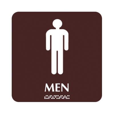 Men's Bathroom Signs | ADA & Braille | Emedco
