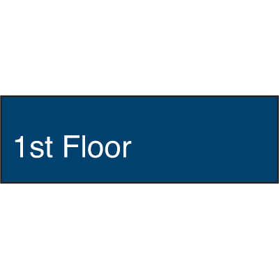 Engraved 1st Floor Signs | Seton