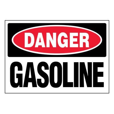 Gasoline Chemical Sign Caution And Warning Signs | EHS