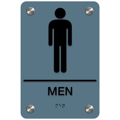 Men Restroom Signs - Premium Braille Signs, ADA Signs | Seton | Seton.ca
