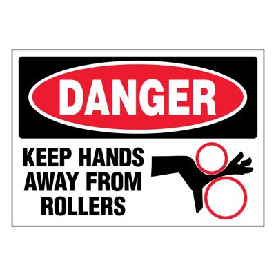Ultra-Stick Signs - Danger Keep Hands Away|Seton Canada | Seton.ca