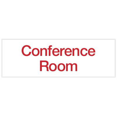 Conference Room - Engraved Standard Worded Signs | Emedco