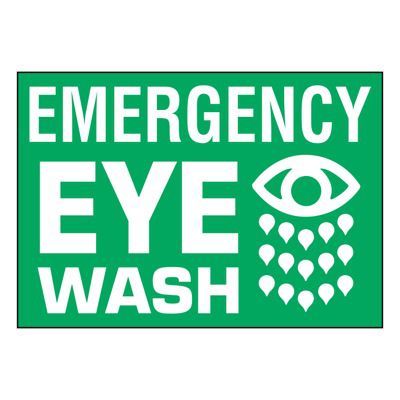Eyewash Station Signs | OSHA & ANSI Compliant | Seton