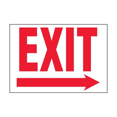 Ultra-Stick Signs - Exit|Seton Canada | Seton.ca