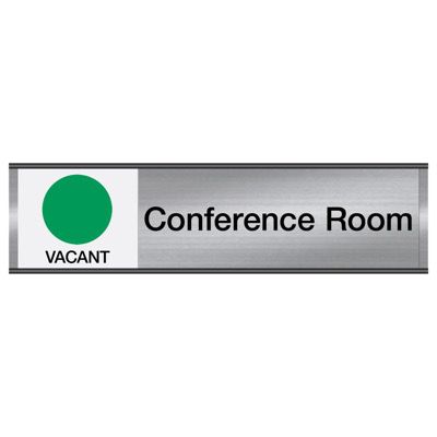 Conference Room-Vacant/Occupied - Engraved Facility Sliders | Emedco