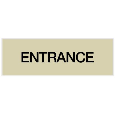 Entrance - Engraved Standard Worded Signs | Seton