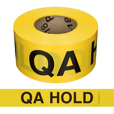 Quality Control Tapes - QA Hold, Safety Barricade Tape | Emedco