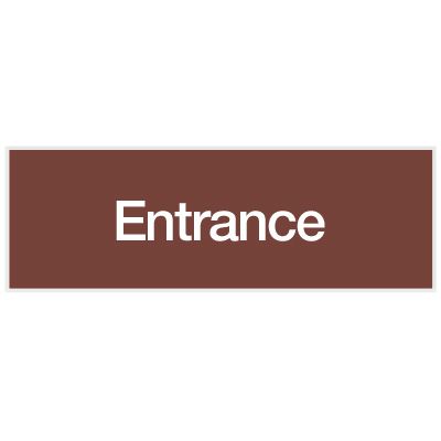 Entrance - Engraved Standard Worded Signs | Seton