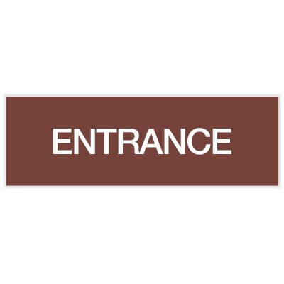 Entrance - Engraved Standard Worded Signs|Seton Canada | Seton.ca