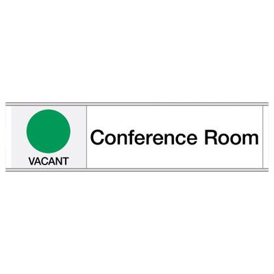 Conference Room-Vacant/Occupied - Engraved Facility Sliders | Emedco