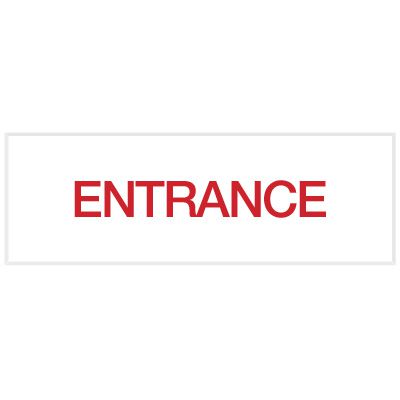 Entrance - Engraved Standard Worded Signs | Seton