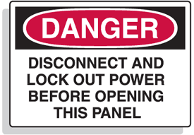 Baler Safety Labels - Danger Disconnect And Lock Out Power Before ...