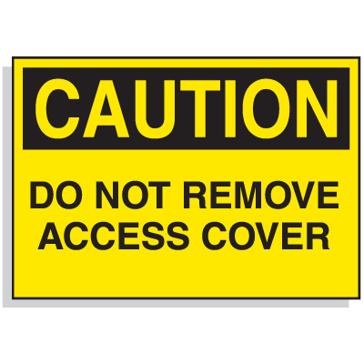 Baler Caution Labels - Do Not Remove Access Cover | Emedco