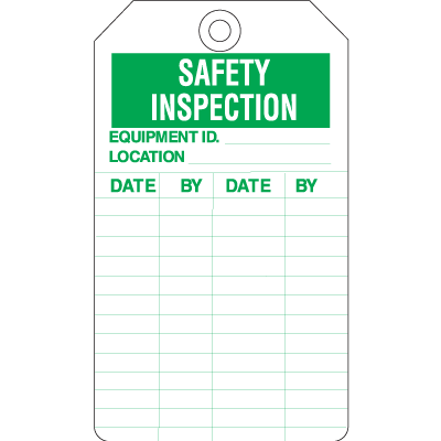 Inspection Tags - Safety Inspection|Seton Canada | Seton.ca