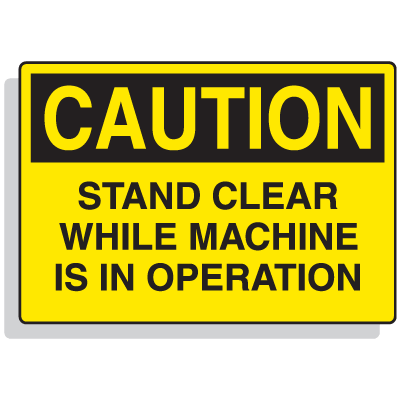 Baler Safety Labels - Caution Stand Clear While Machine is in Operation ...