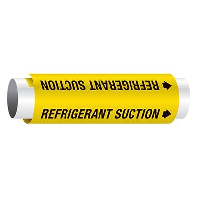 Snap-Around Pipe Markers - Refrigerant Suction | Seton