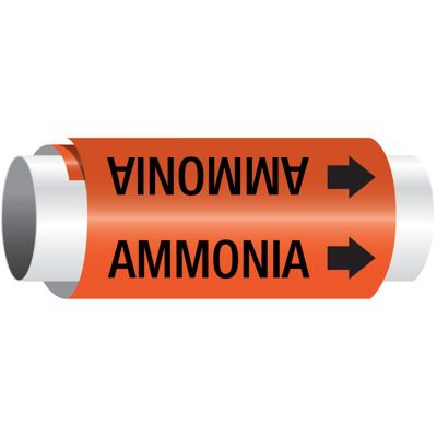 Ammonia - Snap-Around Pipe Markers | Emedco