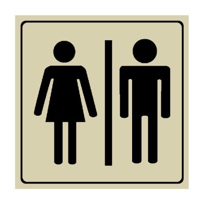 Unisex Restroom Sign w/ Symbol | Seton Canada | Seton.ca