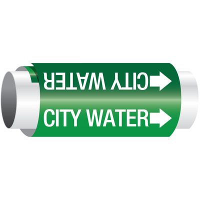 City Water - Setmark® Snap-Around Pipe Markers | Emedco
