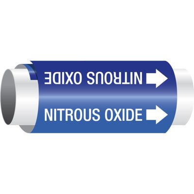 Setmark® Snap-Around Pipe Markers - Nitrous Oxide | Seton