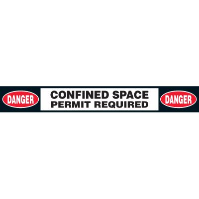 Anti-Slip Permit Required Floor Labels | Emedco