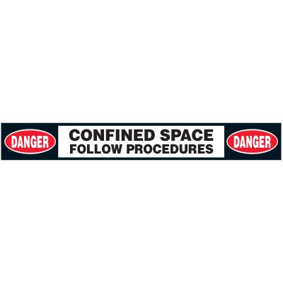 Confined Space Procedures Floor Labels | Emedco