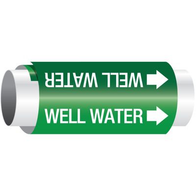 Setmark® Snap-Around Pipe Markers - Well Water | Seton