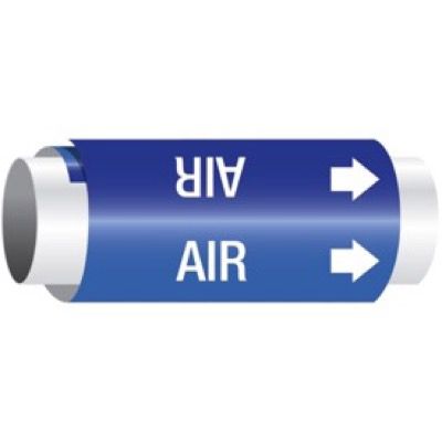 Air - Setmark® Snap-Around Pipe Markers, Pipe Labels | Emedco