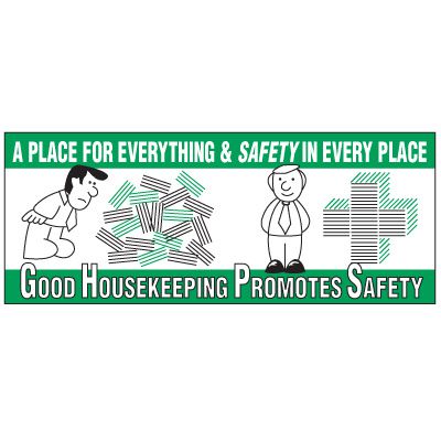 Good Housekeeping Promotes Safety Banner | Emedco