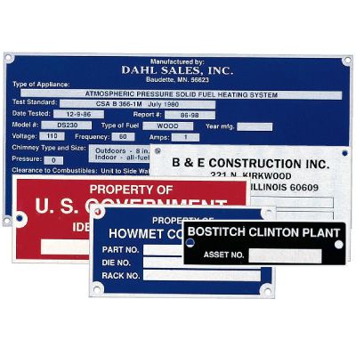 Custom Etched Equipment Nameplates | Durable & Personalized | Seton