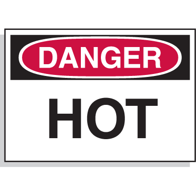 Hot Surface Equipment Warning Labels - Danger Hot|Seton Canada | Seton.ca