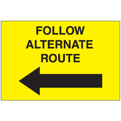Alternate Route Emergency Response Sign | Emedco