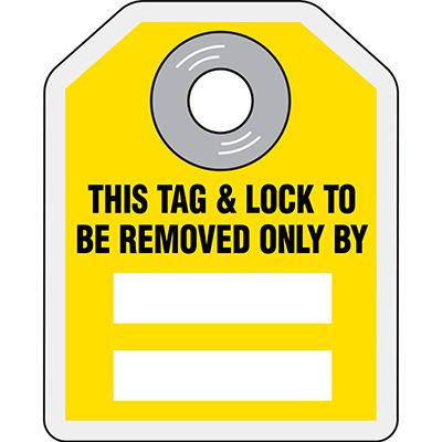 Tag & Lock To Be Removed Only - Hazard ID Padlock Tags|Seton Canada ...