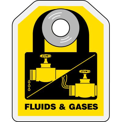 Fluids & Gases - Hazard ID Padlock Tags|Seton Canada | Seton.ca