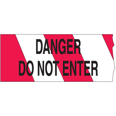 Jumbo Danger Do Not Enter Barricade Tape | Emedco