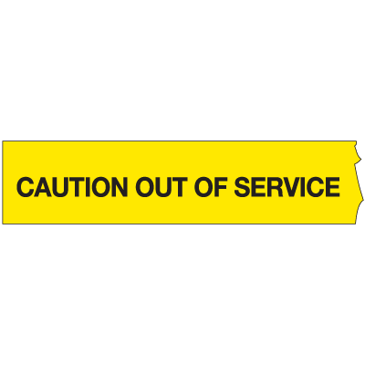 Barricade Tape - Caution Out Of Service | Seton