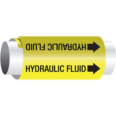 Setmark Snap-Around Pipe Markers - Hydraulic Fluid | Seton