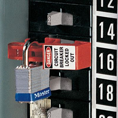 Universal Breaker With Padlock Lock-Outs | Emedco
