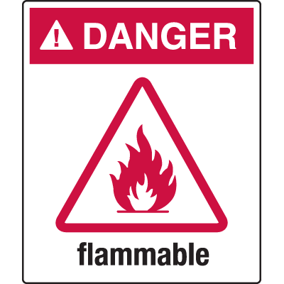 Universal Graphic Signs And Labels - Flammable | Seton