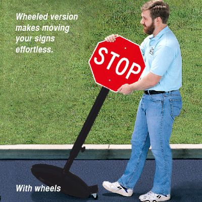 Portable Sign Stands, Sign Stand on Wheels | Seton