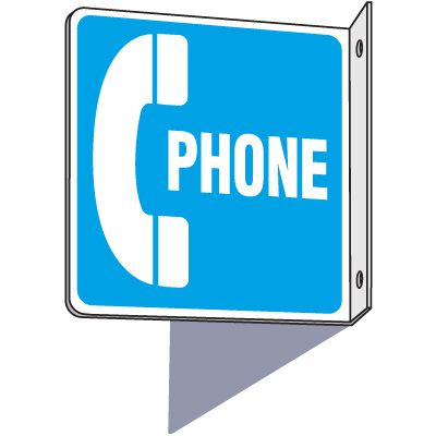 2-Way Phone Symbol Sign | Emedco