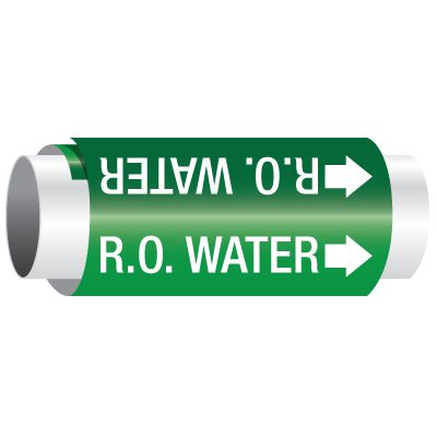 R.O. Water - Setmark® Pipe Markers | Seton