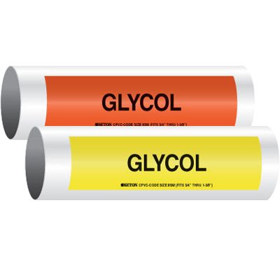 CPVC-Code™ Pipe Markers - Glycol | Seton | Seton
