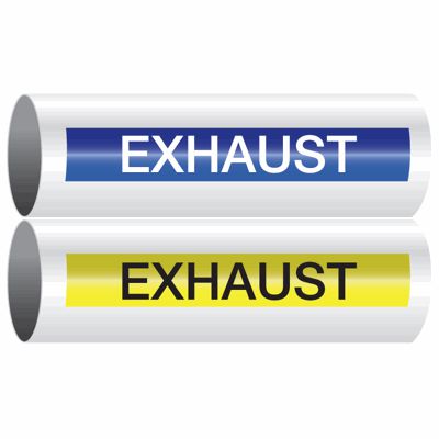 Exhaust - Self-Adhesive Pipe Markers | Emedco