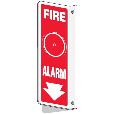 2-Way Fire Alarm Sign | High Visibility Safety | Seton.ca