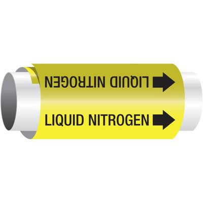 Liquid Nitrogen - Setmark® Snap-Around Pipe Markers | Emedco