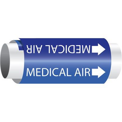 Snap-Around Pipe Markers - Medical Air | Seton Canada | Seton.ca