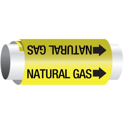 Natural Gas - Setmark® Snap-Around Pipe Markers | Emedco
